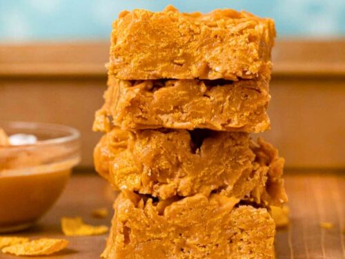 Easy Peanut Butter Cornflake Bars Recipe - Dinner, then Dessert