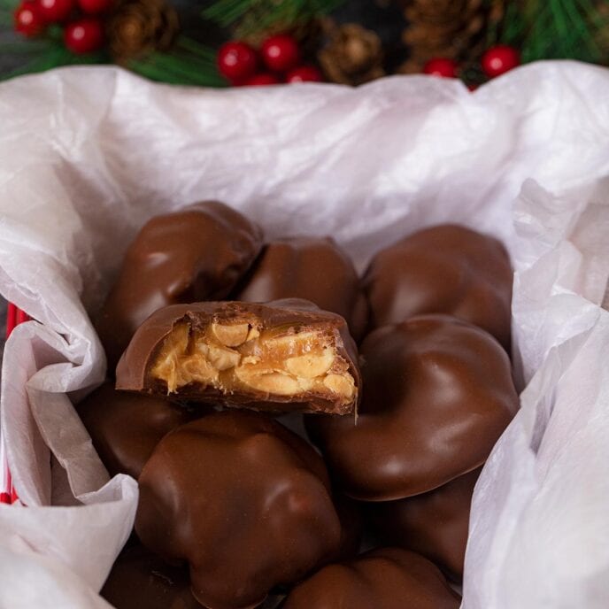 Caramel Peanut Clusters Recipe - Dinner, then Dessert