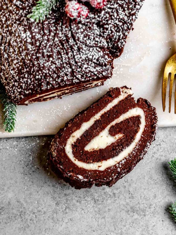 Chocolate Yule Log Recipe - Dinner, then Dessert