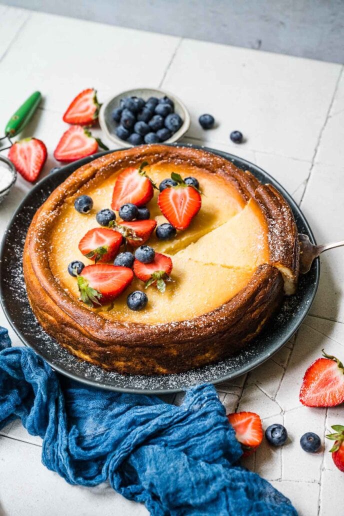 Cream Cheese and Ricotta Cheesecake Recipe (Light & Elegant)