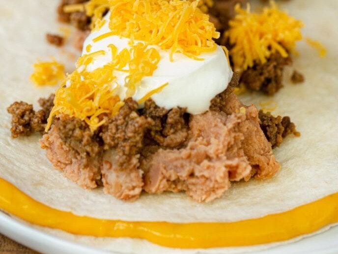 Taco Bell Beefy 5-Layer Burrito (Copycat) Recipe- Dinner, then Dessert