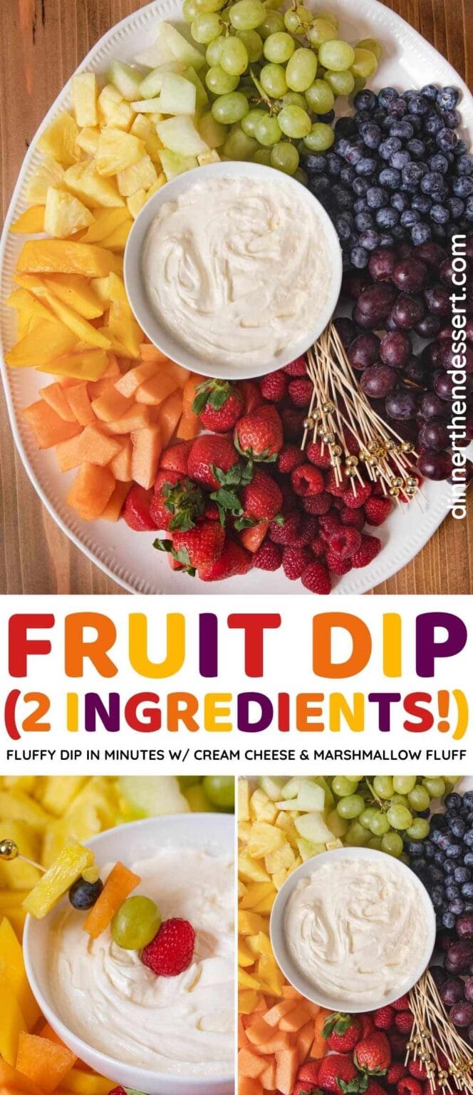 Fruit Dip (2 Ingredients!) Recipe - Dinner, then Dessert
