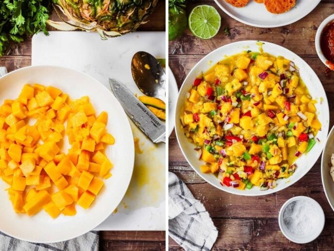 Mango Salsa Recipe - Dinner, then Dessert