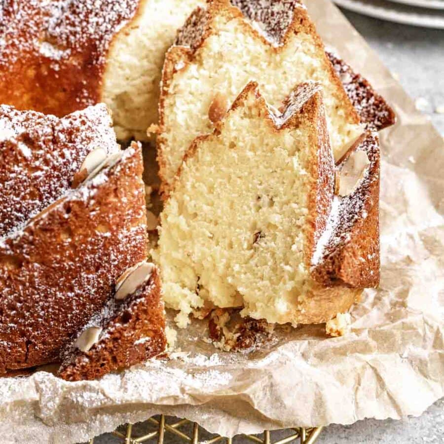 Easy Almond Pound Cake Recipe - Dinner, then Dessert