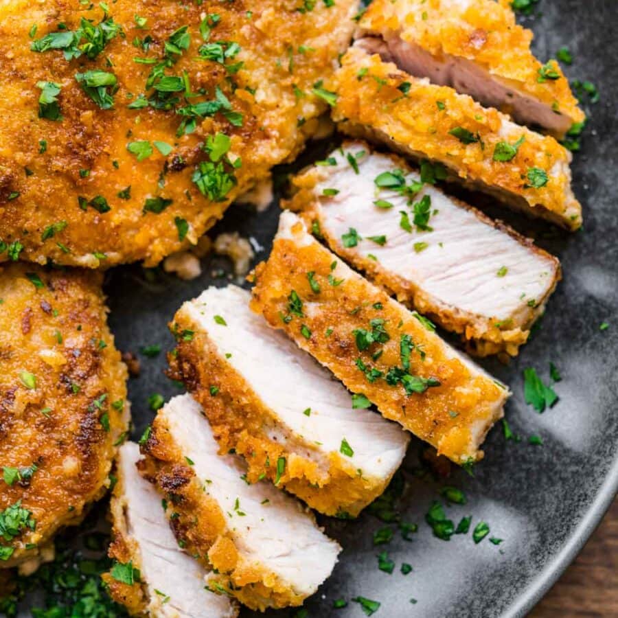 Breaded Pork Chops Recipe - Dinner, then Dessert