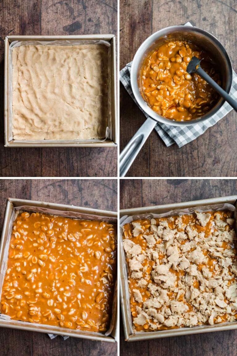 Chewy Peanut Shortbread Bars Recipe - Dinner, then Dessert