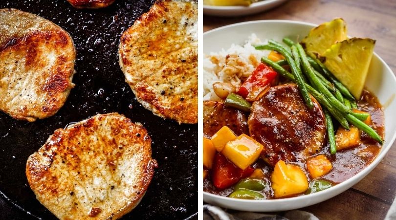 Hawaiian Pork Chops Recipe - Dinner, then Dessert