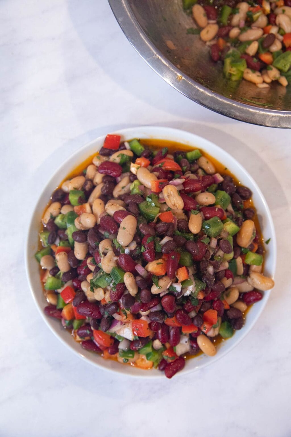 Easy Mexican Bean Salad Recipe - Dinner, then Dessert