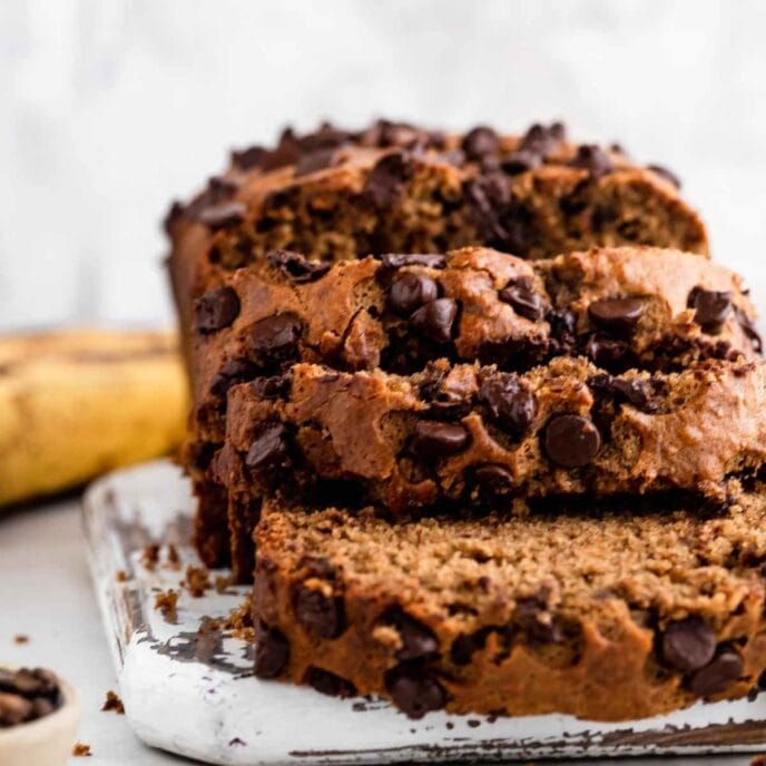 Mocha Chip Banana Bread Recipe - Dinner, then Dessert