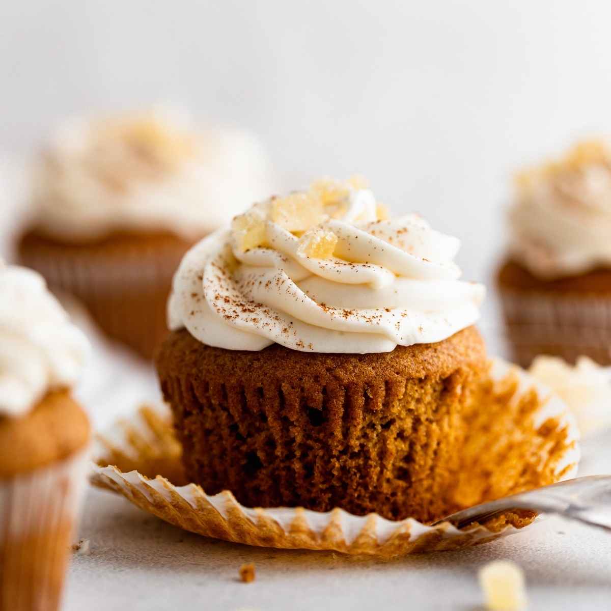 Pumpkin Ginger Cupcakes Recipe - Dinner, then Dessert