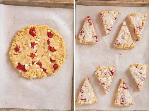 White Chocolate Raspberry Scones Recipe - Dinner, then Dessert