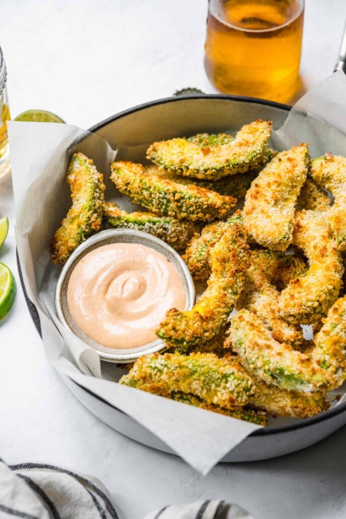 Baked Avocado Fries Recipe - Dinner, then Dessert