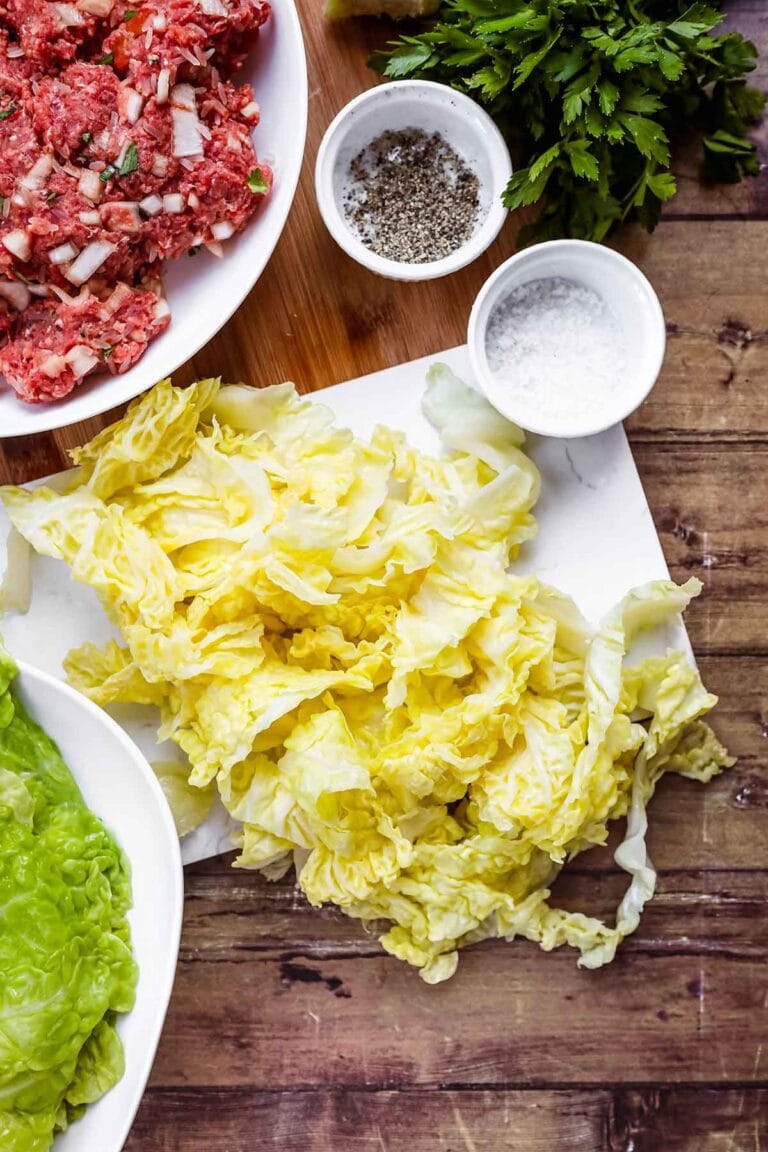 Beef and Rice Stuffed Cabbage Rolls Recipe - Dinner, then Dessert