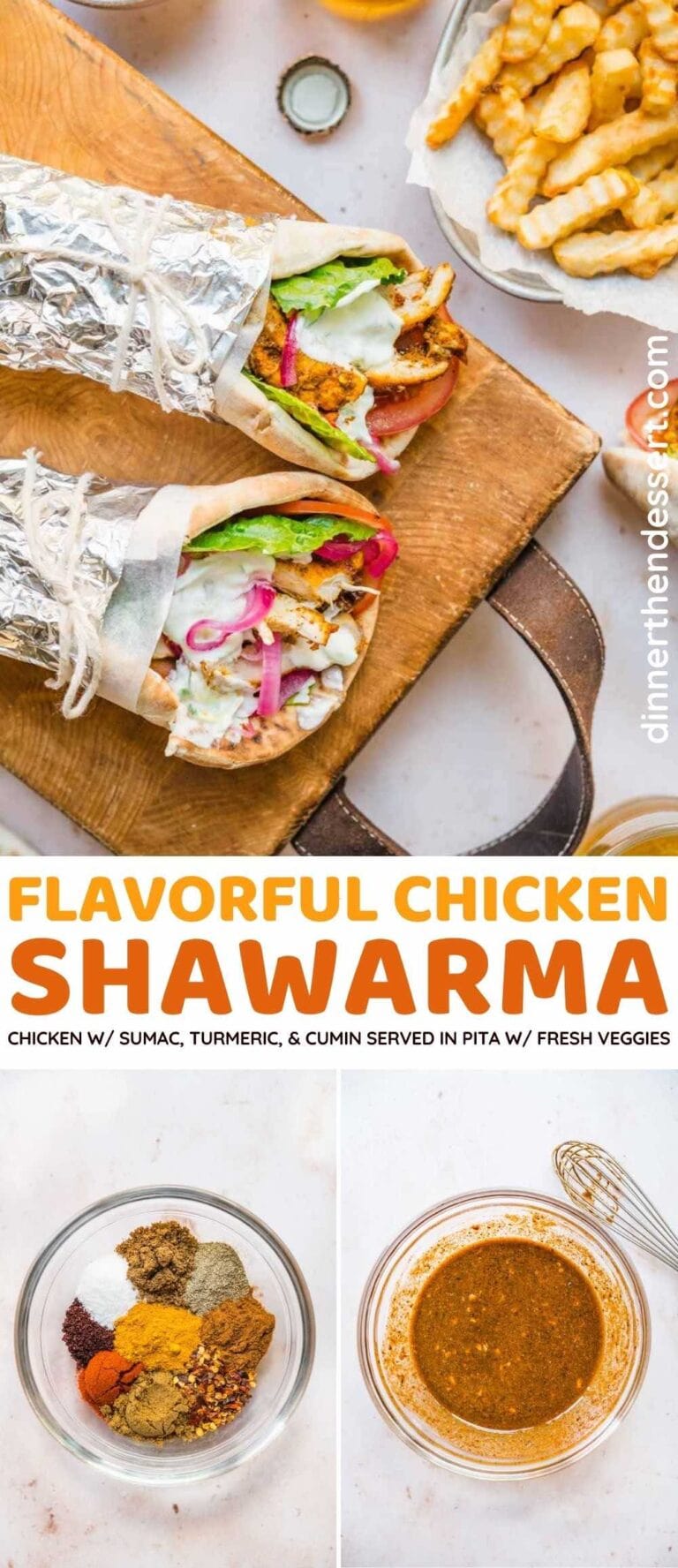 Chicken Shawarma Recipe - Dinner, then Dessert