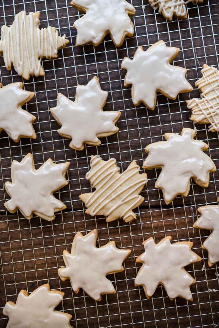 Glazed Maple Shortbread Cookies Recipe - Dinner, then Dessert