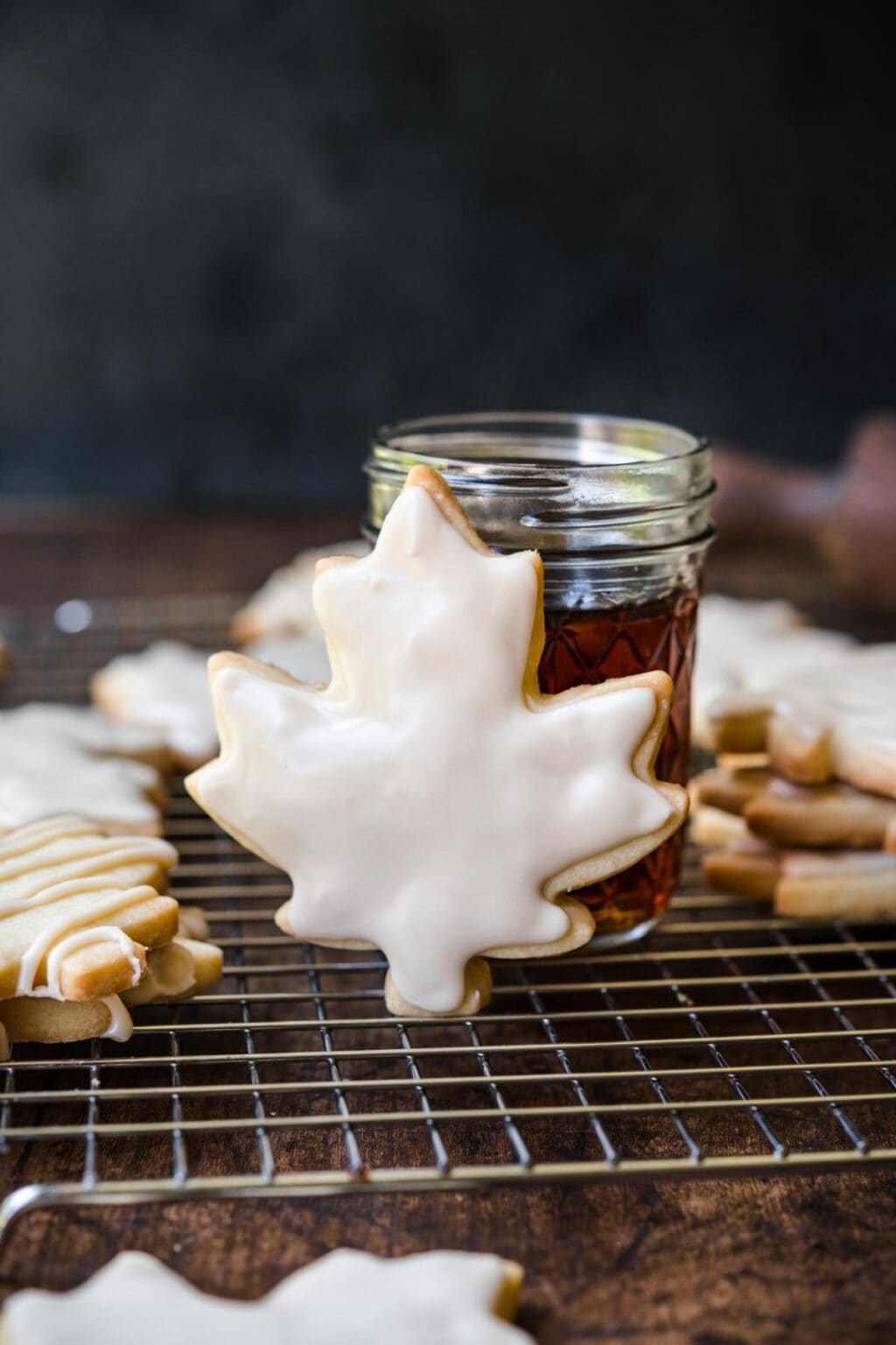 Glazed Maple Shortbread Cookies Recipe - Dinner, then Dessert