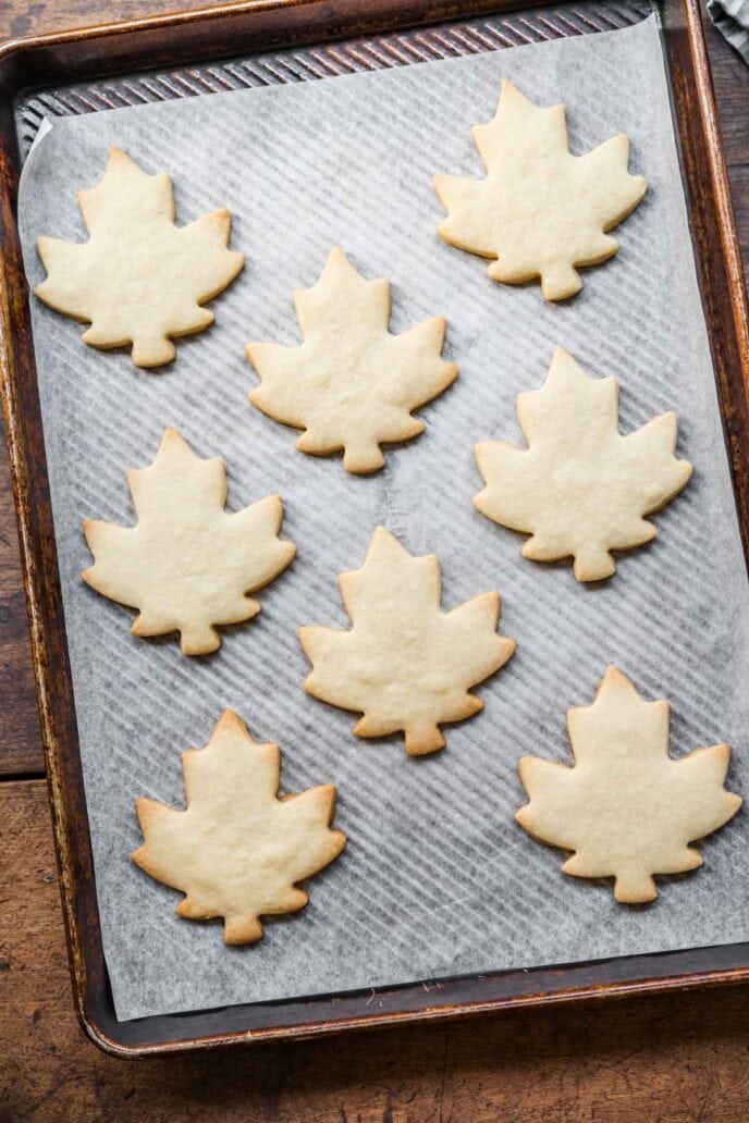 Glazed Maple Shortbread Cookies Recipe - Dinner, then Dessert