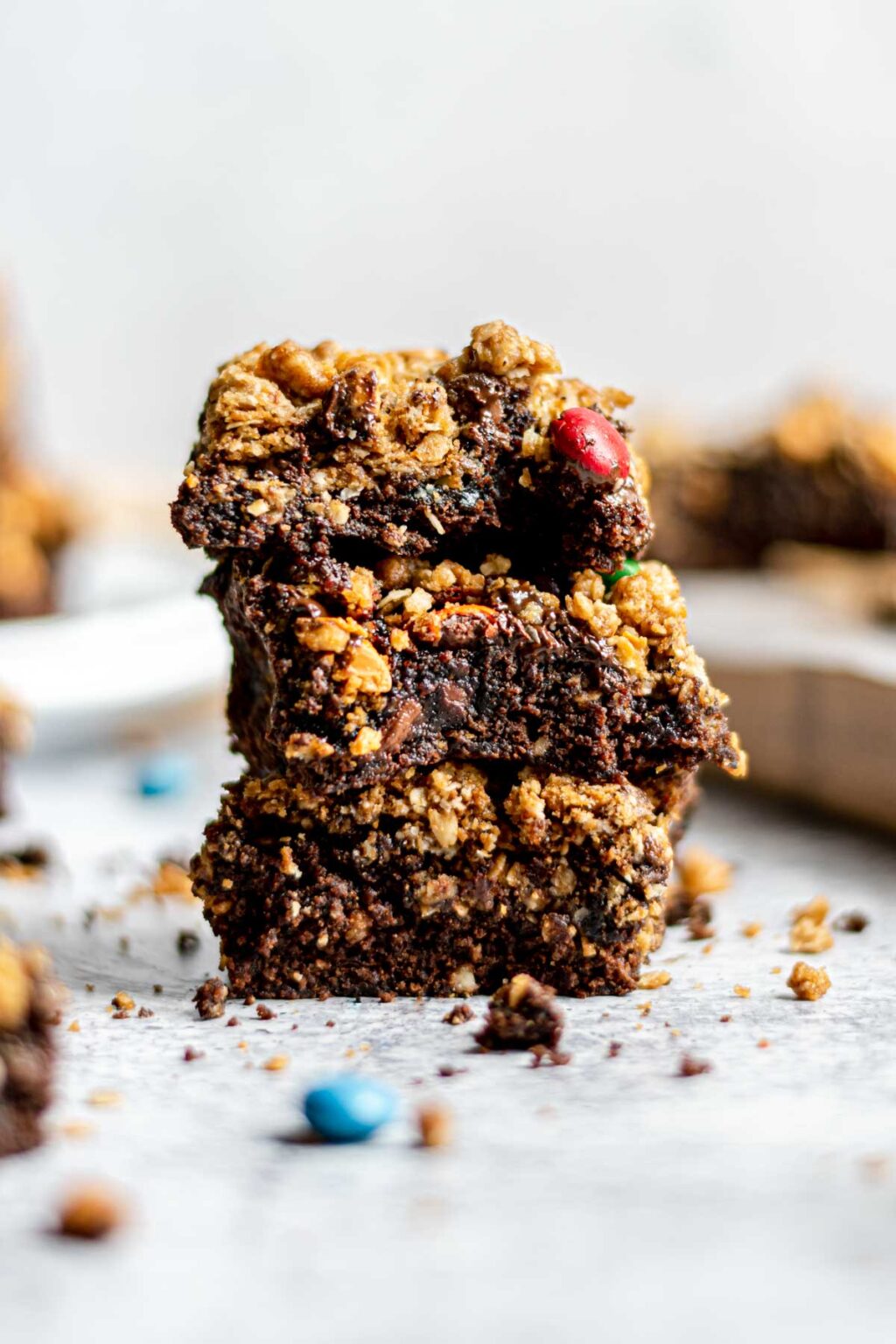 Oatmeal Monster Brownies Recipe - Dinner, then Dessert