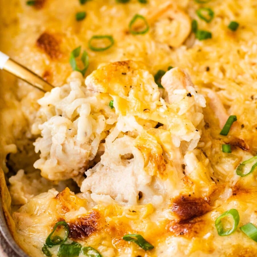 Easy Chicken and Rice Casserole Recipe - Dinner, then Dessert