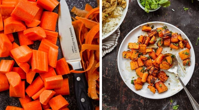 Indian Spiced Honey Roasted Carrots Recipe - Dinner, then Dessert