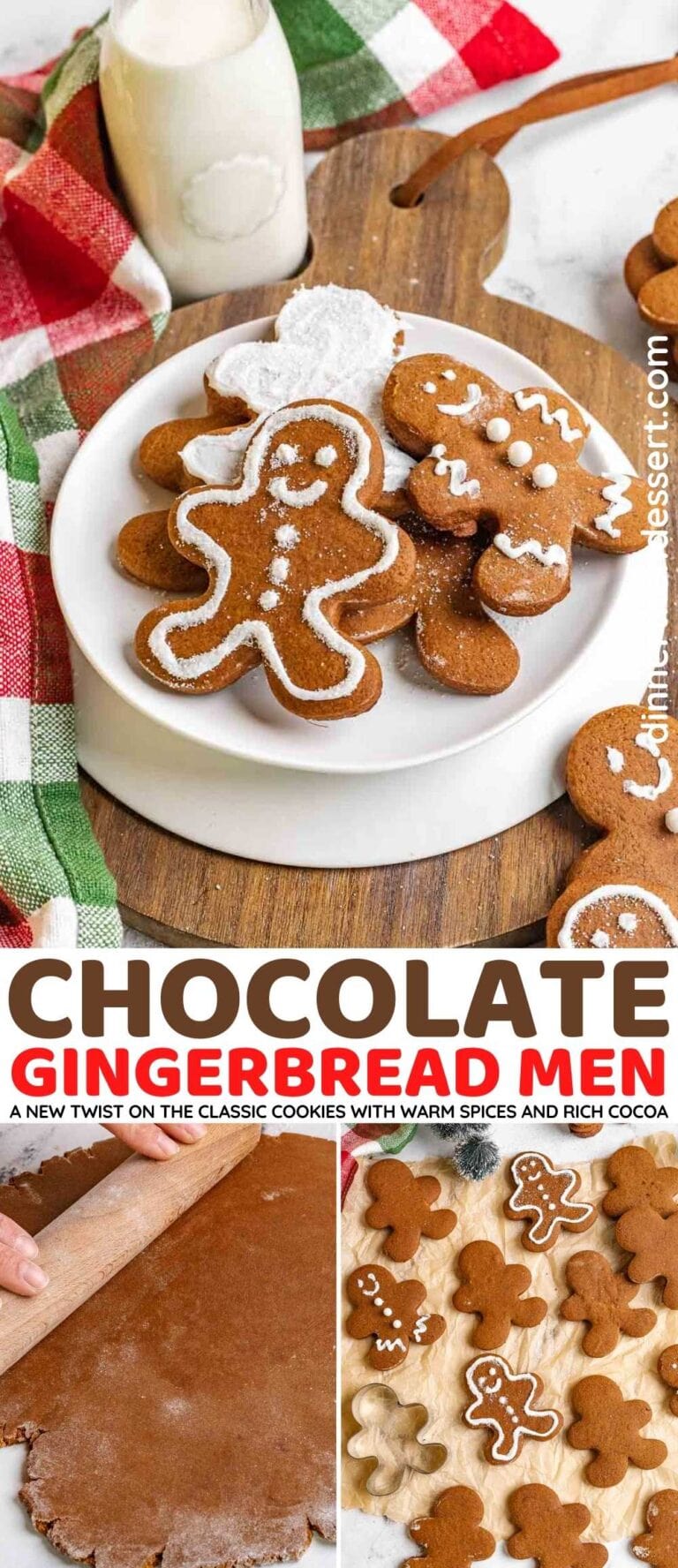 Chocolate Gingerbread Men Recipe - Dinner, then Dessert