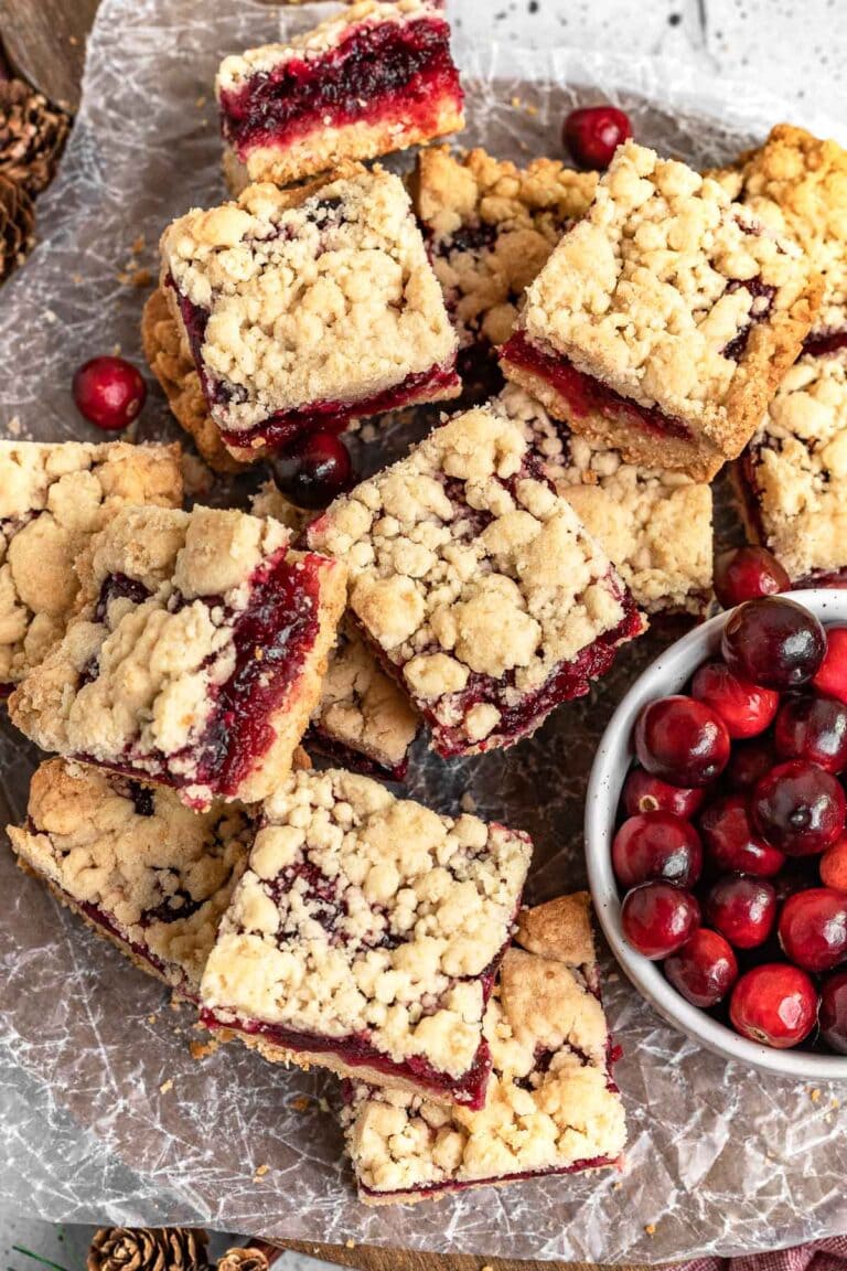 Cranberry Bars Recipe - Dinner, then Dessert