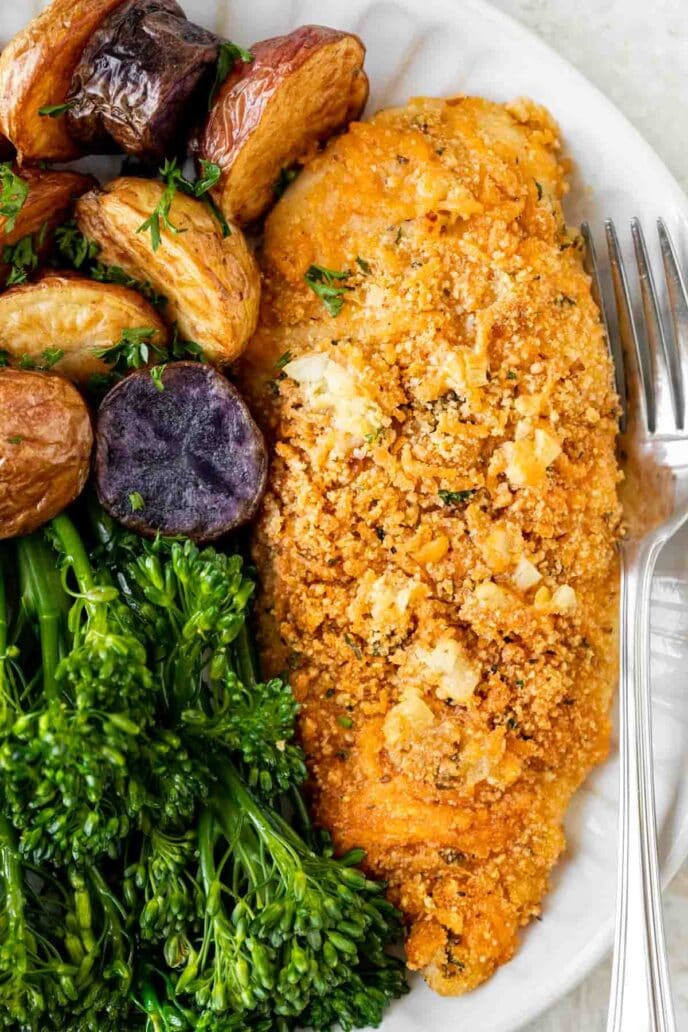 Garlic Cheddar Chicken Recipe - Dinner, then Dessert