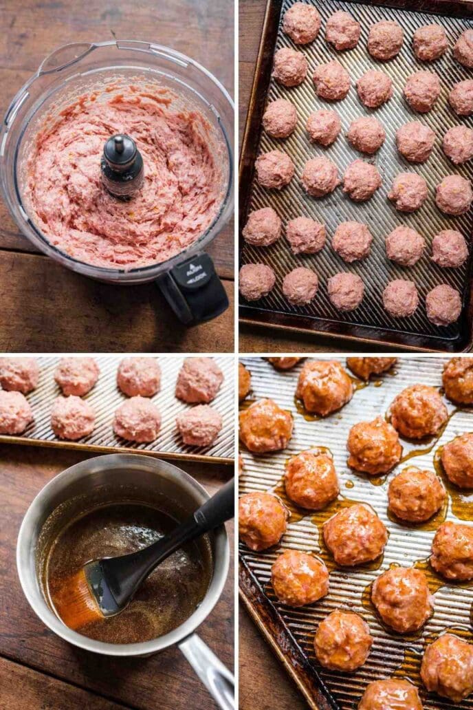 Ham Balls with Brown Sugar Glaze Recipe - Dinner, then Dessert