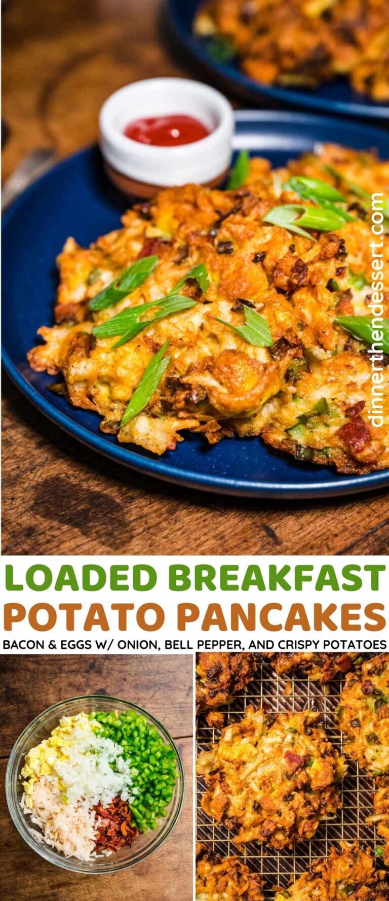 Loaded Breakfast Potato Pancakes Recipe - Dinner, then Dessert