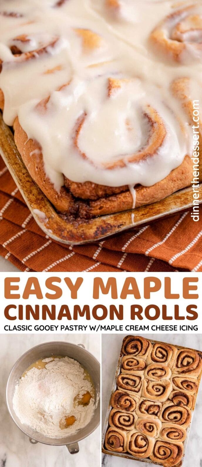 Maple Cinnamon Rolls Recipe - Dinner, then Dessert