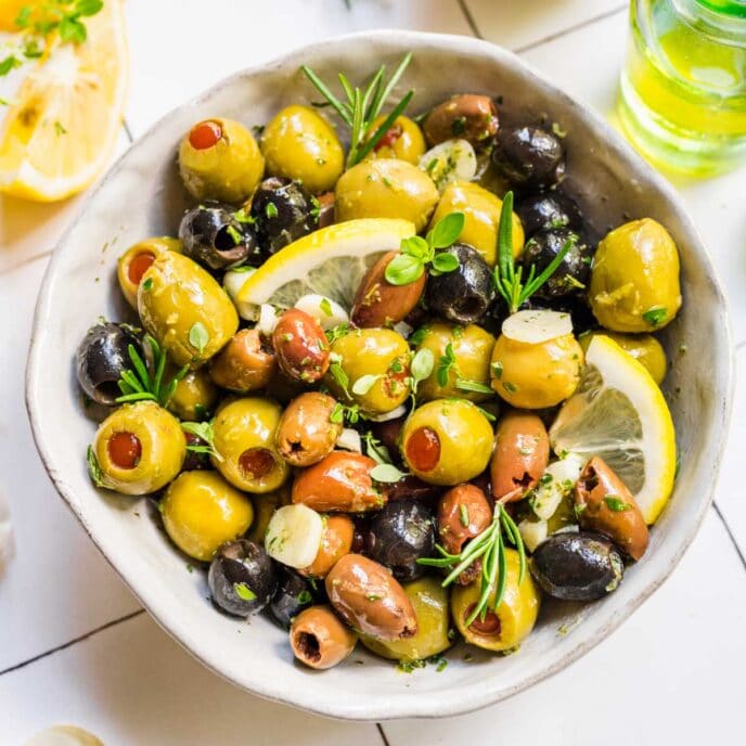 Marinated Olives Recipe - Dinner, then Dessert