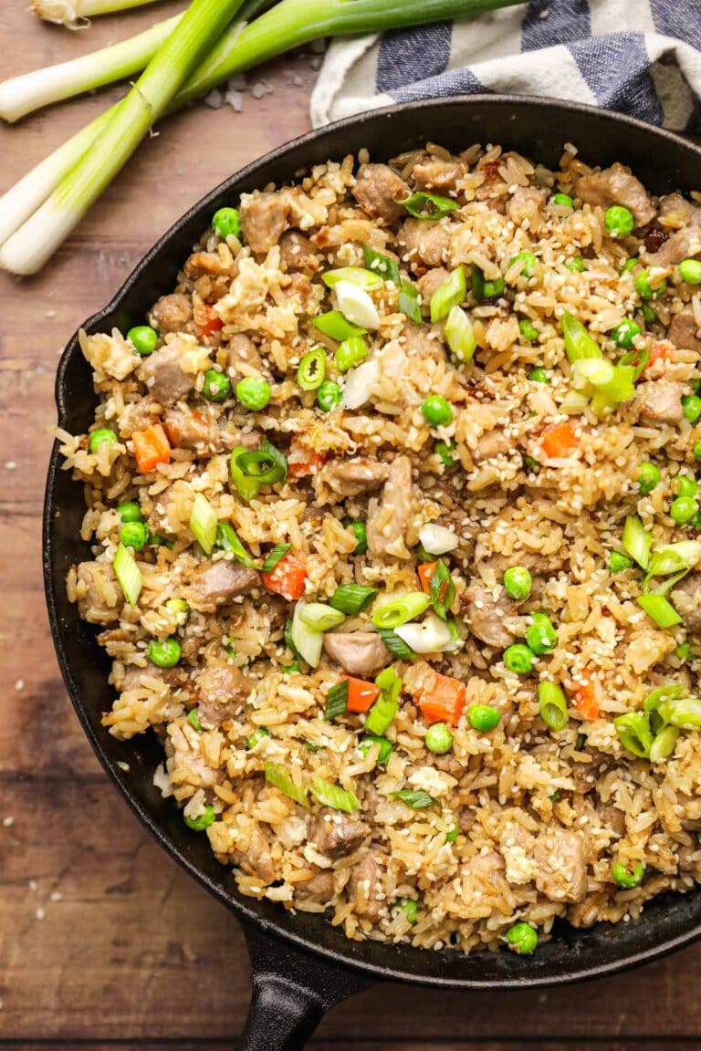 Pork Fried Rice Recipe - Dinner, then Dessert