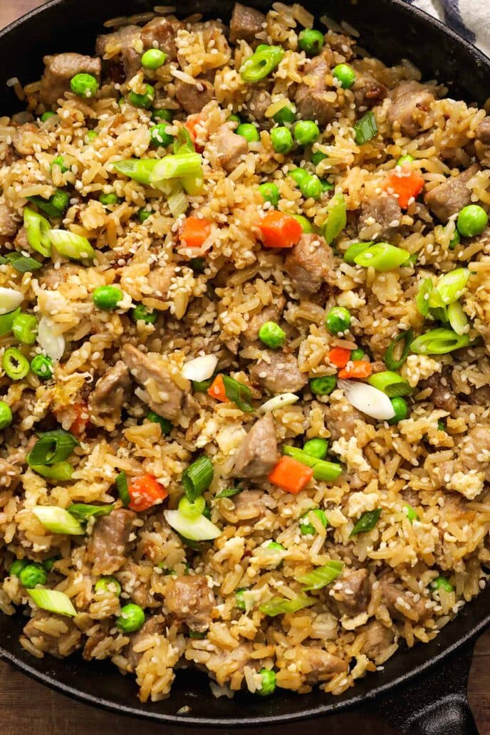 Pork Fried Rice Recipe - Dinner, then Dessert