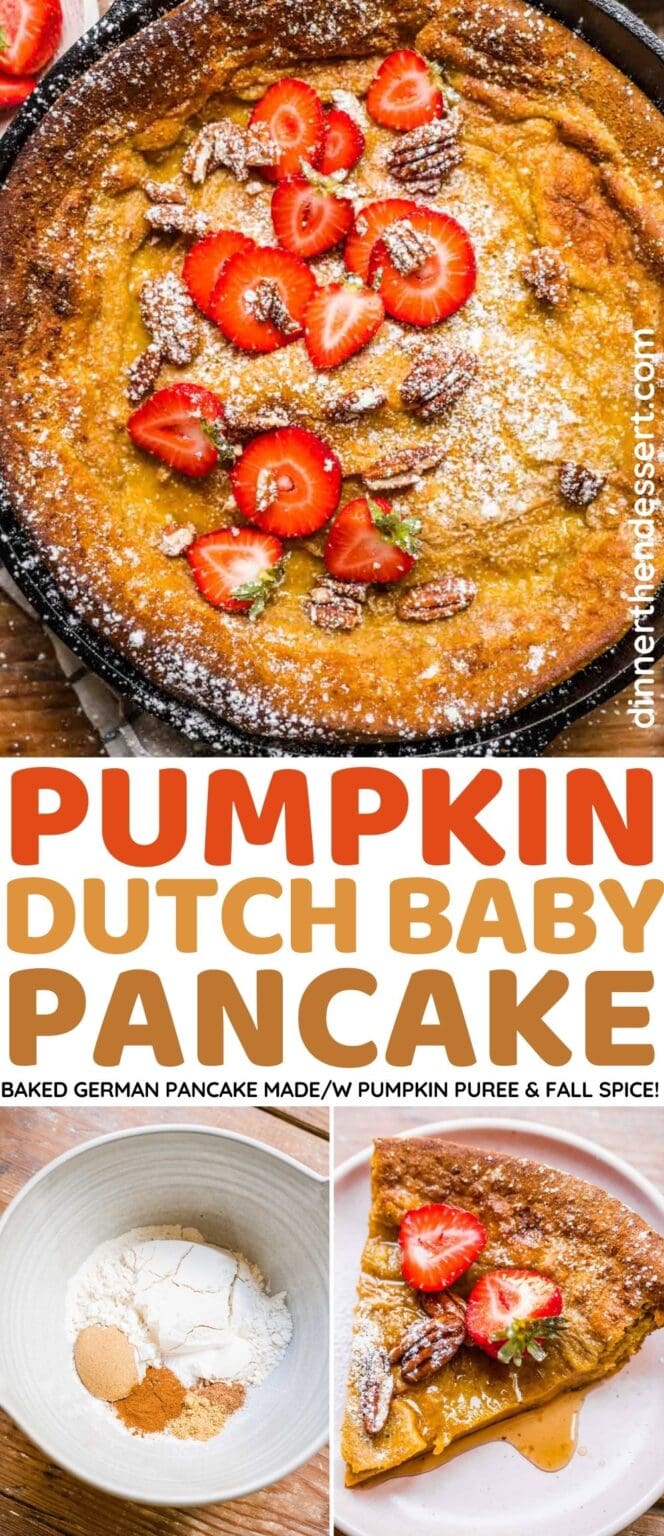 Pumpkin German Dutch Baby Pancake - Dinner, then Dessert