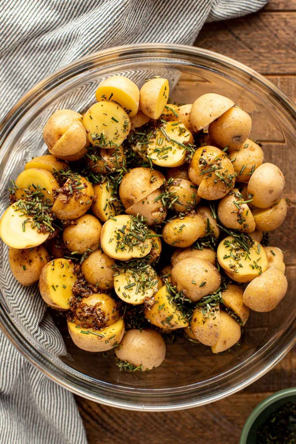 Easy Balsamic Garlic Roasted New Potatoes Recipe - Dinner, then Dessert