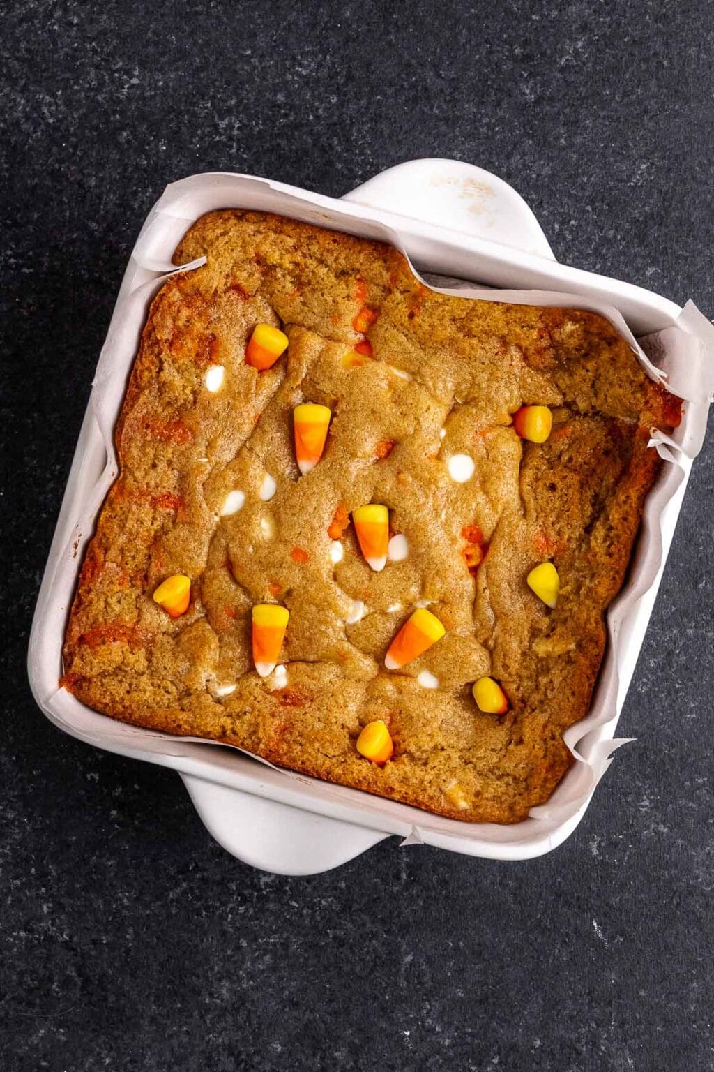 Candy Corn Blondies Recipe - Dinner, then Dessert