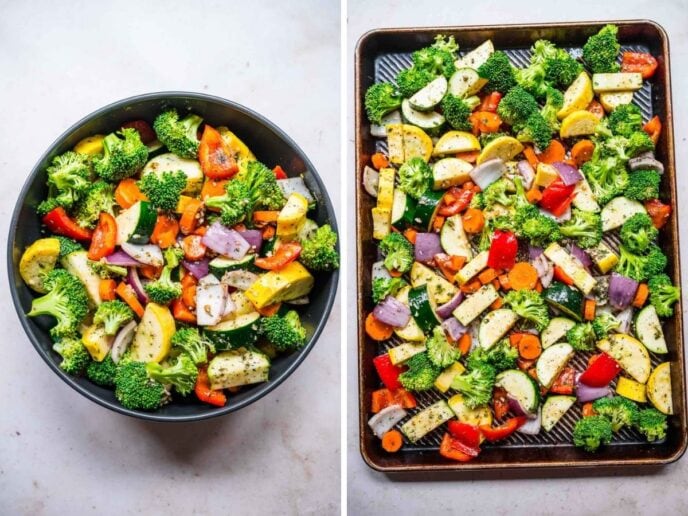 Italian Roasted Vegetables Recipe - Dinner, then Dessert