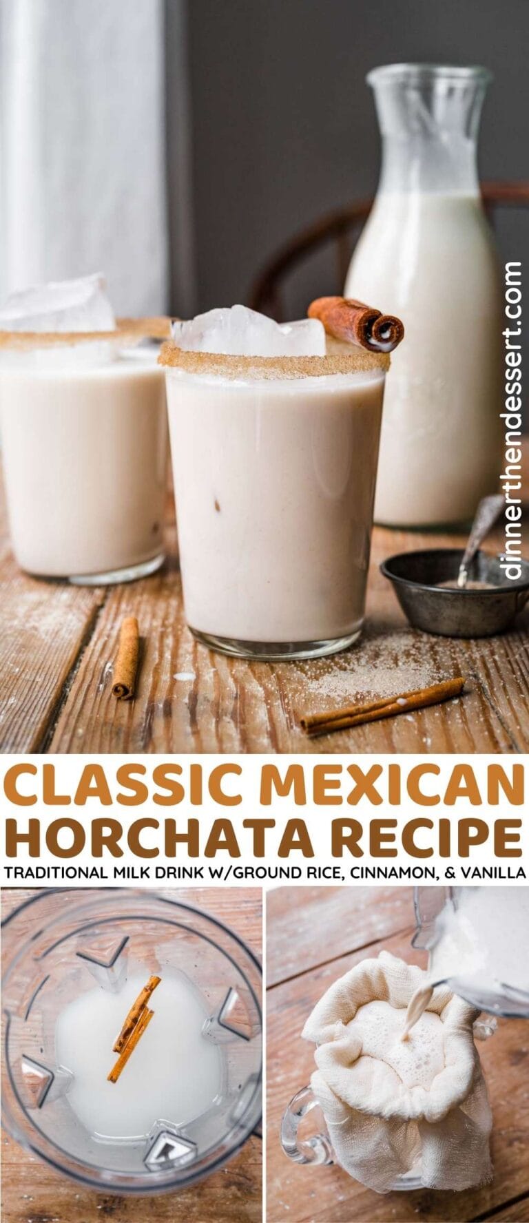 Classic Horchata Recipe - Dinner, then Dessert