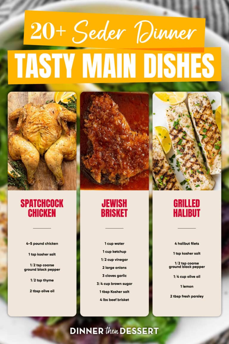 20+ Main Dishes for Seder Dinner - Dinner, then Dessert
