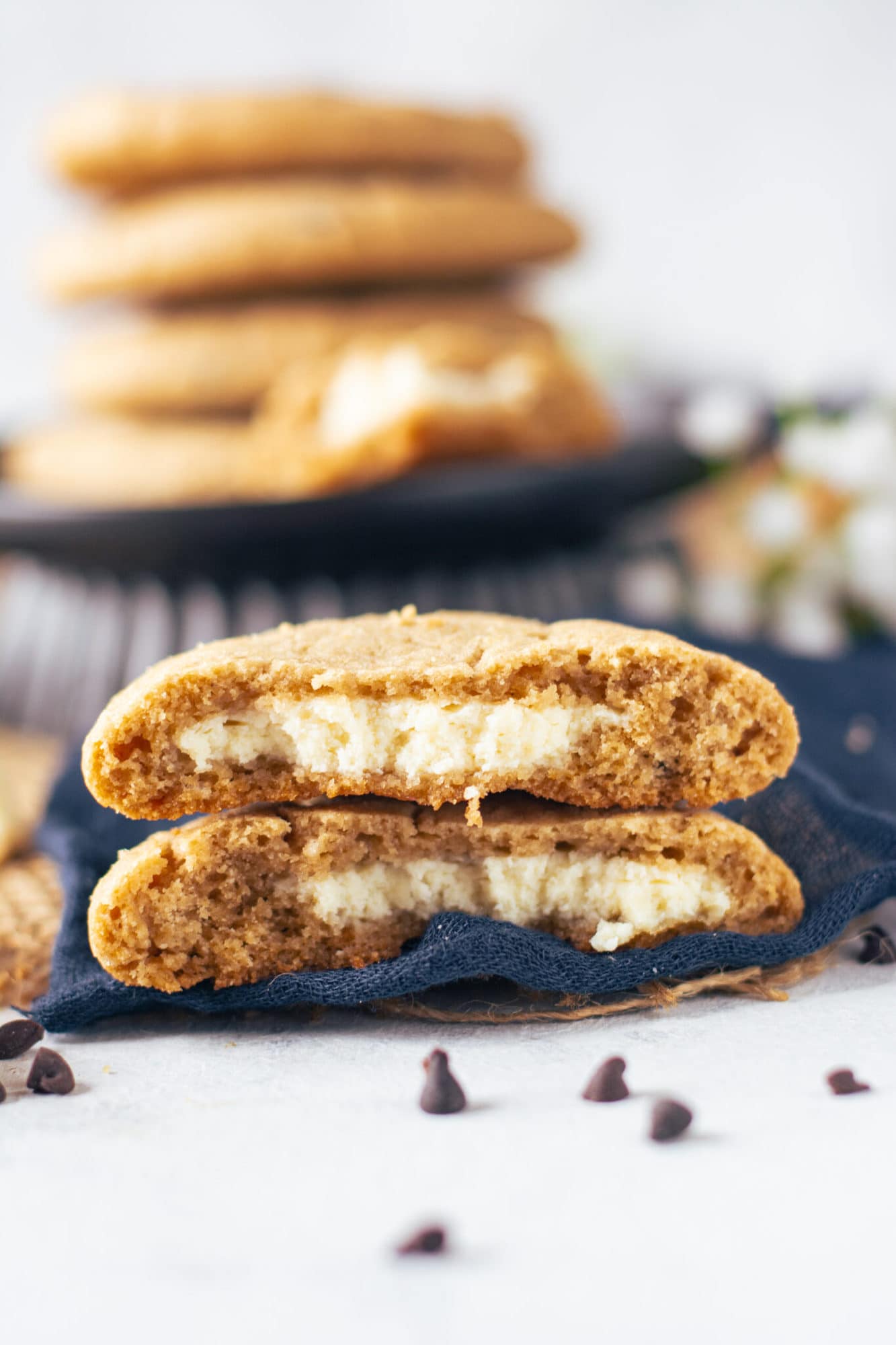 Easy Cheesecake Stuffed Chocolate Chip Cookies Recipe- Dinner, then Dessert