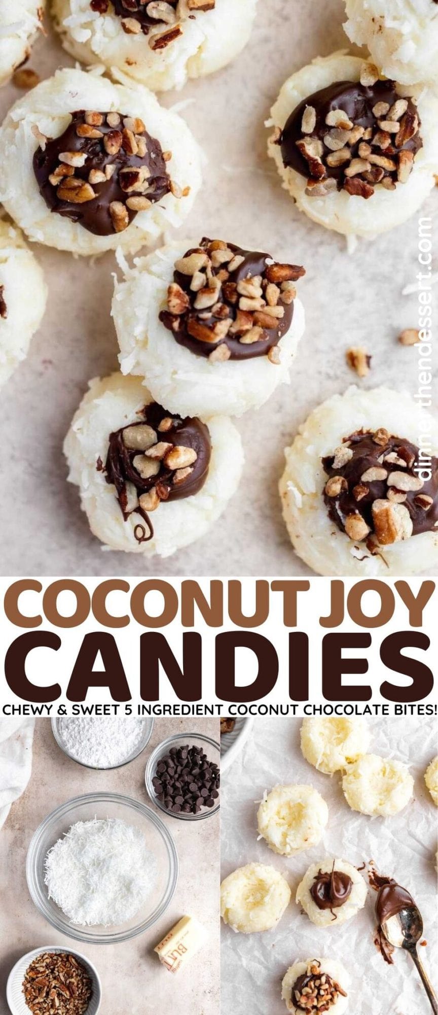 Easy Coconut Joy Candies Recipe - Dinner, then Dessert