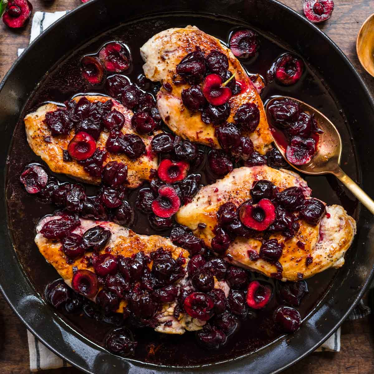 Jalapeno Cherry Chicken Recipe - Dinner, then Dessert