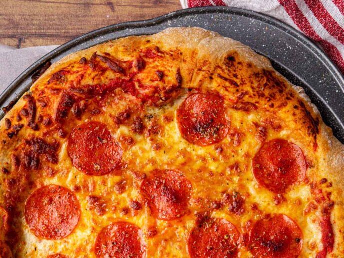 Classic Pepperoni Pizza Recipe - Dinner, then Dessert