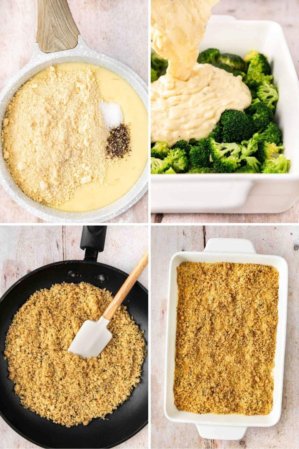 Baked Parmesan Broccoli Casserole Recipe Dinner Then Dessert