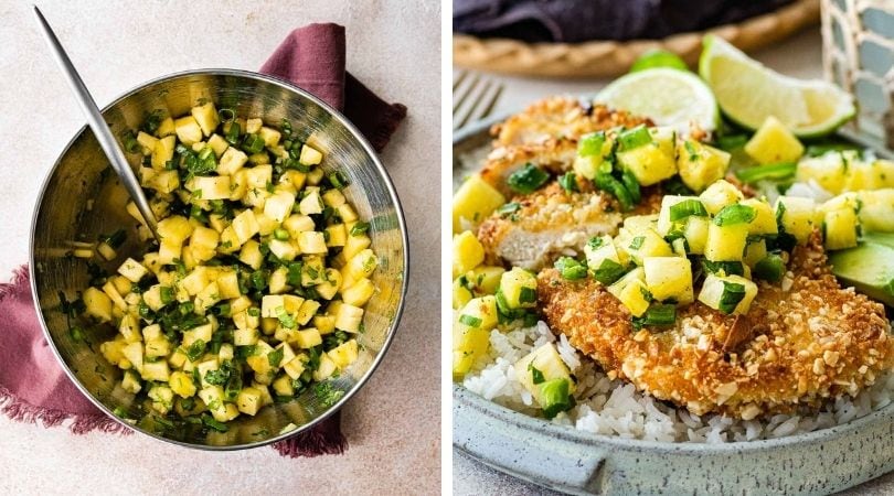 Macadamia Crusted Chicken with Pineapple-Jalapeno Salsa Recipe - Dinner ...