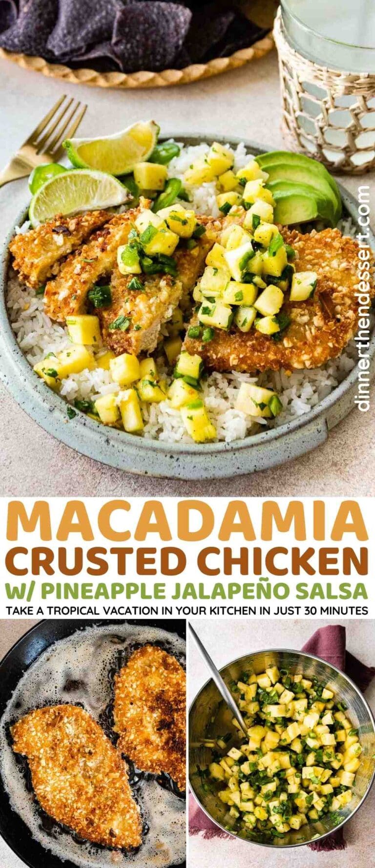 Macadamia Crusted Chicken with Pineapple-Jalapeno Salsa Recipe - Dinner ...