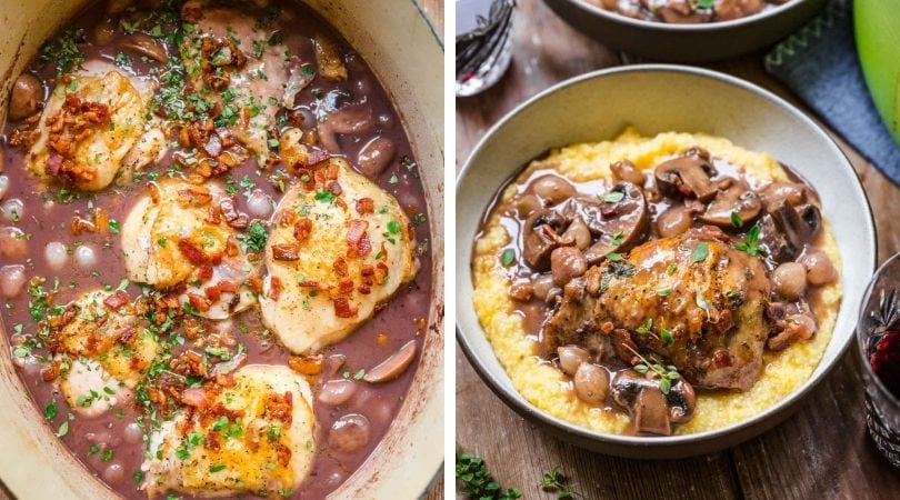 Easy Coq Au Vin Recipe - Dinner, then Dessert