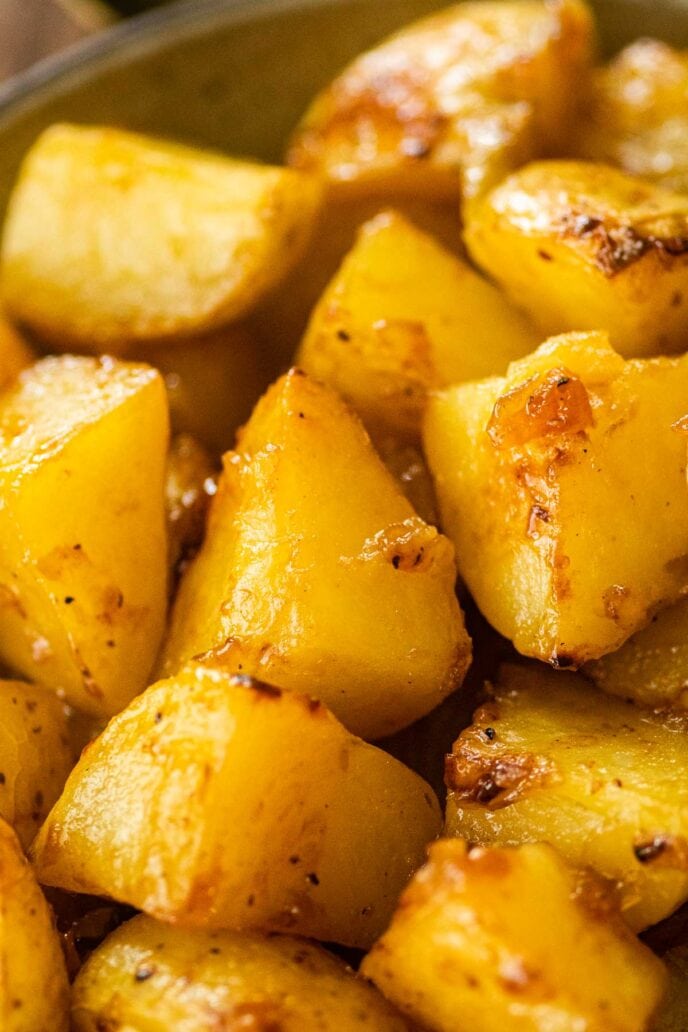 Honey Mustard Roasted Potatoes Recipe - Dinner, then Dessert
