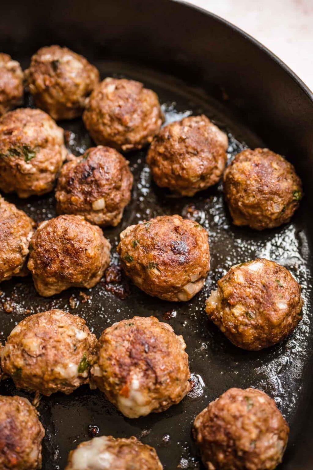 Mozzarella Stuffed Meatballs Recipe - Dinner, then Dessert