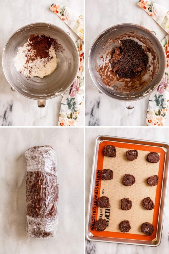 Salted Double Chocolate Shortbread Cookies Recipe - Dinner, then Dessert